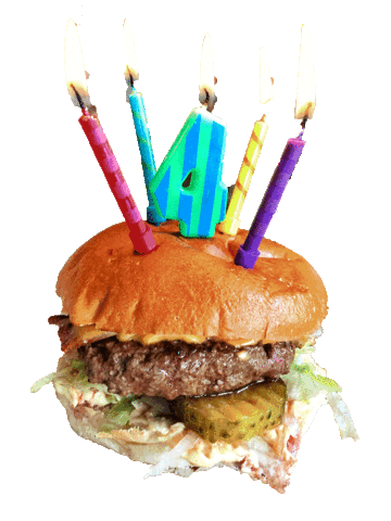 Celebration Birthday Sticker by 7boneburgerco for iOS & Android | GIPHY