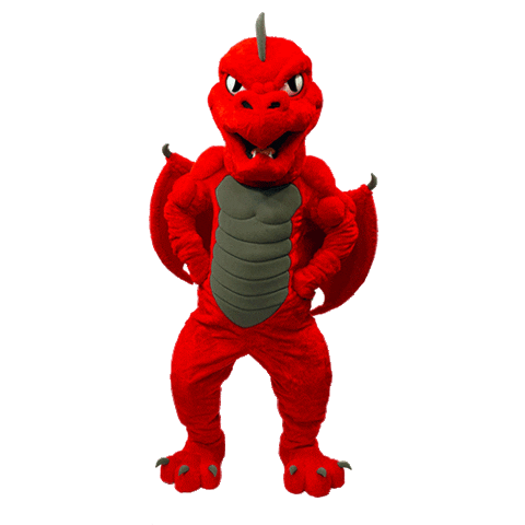 Red Dragons Dragon Sticker by SUNY Oneonta for iOS & Android | GIPHY