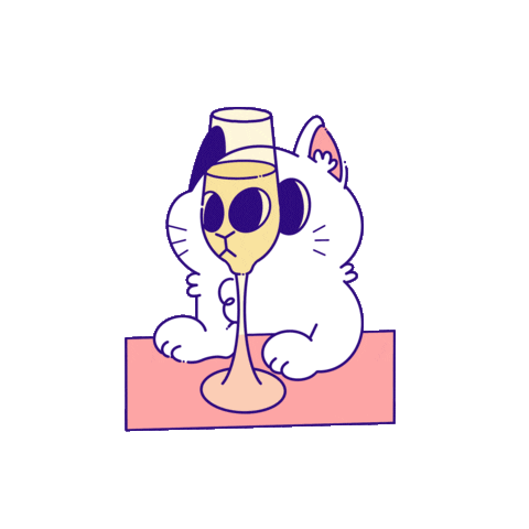 Cat Party Sticker by gabicrista for iOS & Android | GIPHY