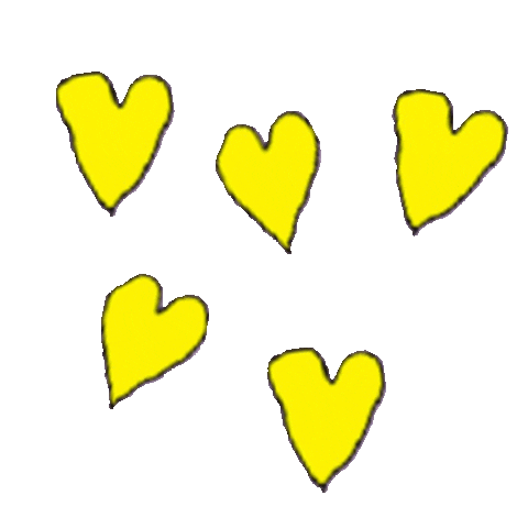 Yellowhearts Sticker by Ant Saunders for iOS & Android | GIPHY