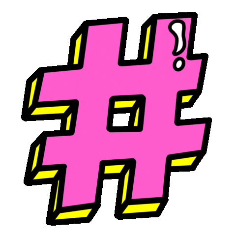 Hashtag Sticker by Cavanagh Foyle for iOS & Android | GIPHY