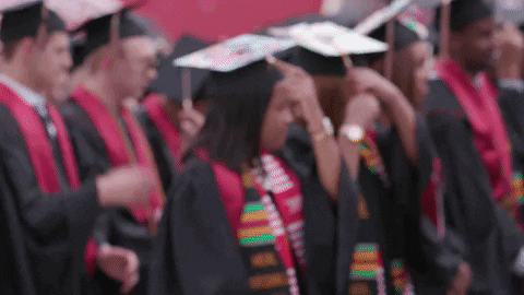 Graduation Iu GIF by Indiana University Bloomington - Find & Share on GIPHY