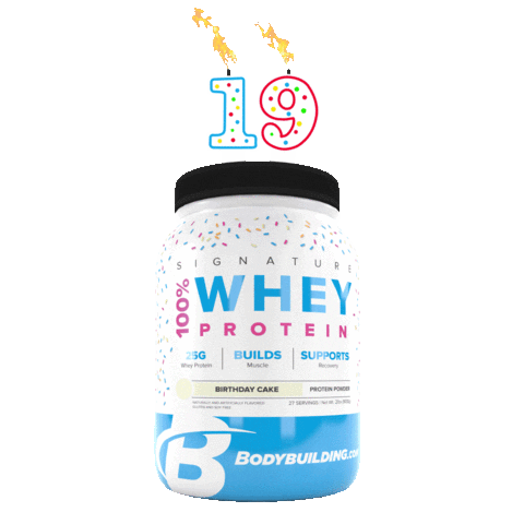 Birthday Cake Sticker by Bodybuilding.com for iOS & Android | GIPHY
