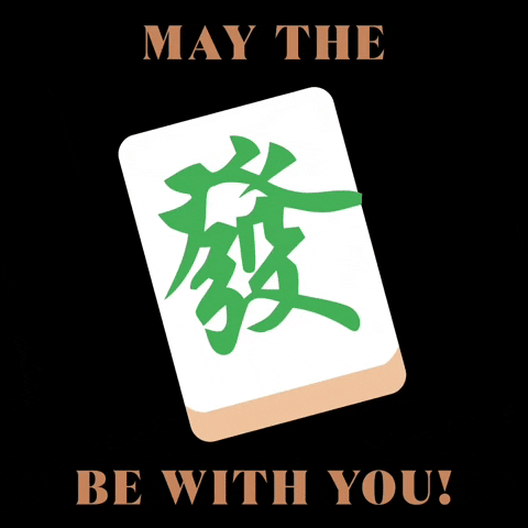 Awe Mahjong GIF by Allwouldenvy - Find & Share on GIPHY