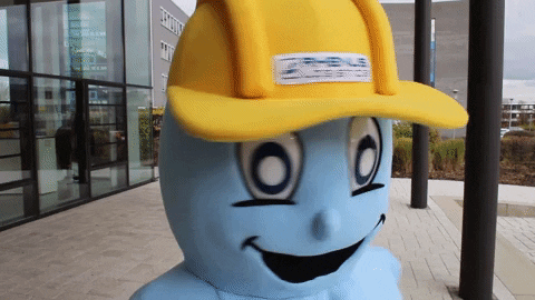Mascot Rheiner GIF by Rhenus Logistics - Find & Share on GIPHY