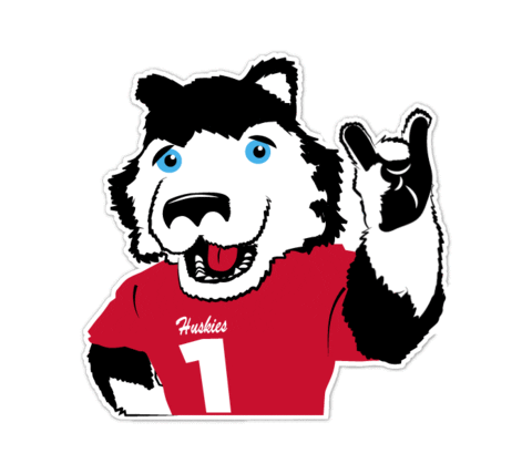 Niu Huskies Sticker by Northern Illinois University for iOS & Android | GIPHY