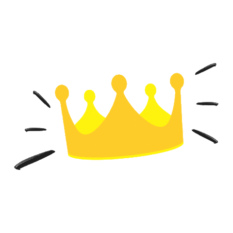 King Crown Sticker by Rei Hélice Contínua for iOS & Android | GIPHY