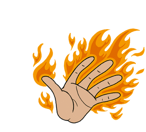 Roasting Heat Wave Sticker by Jethro Haynes for iOS & Android | GIPHY
