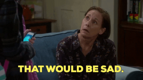 Sad Thanksgiving GIF by ABC Network - Find & Share on GIPHY