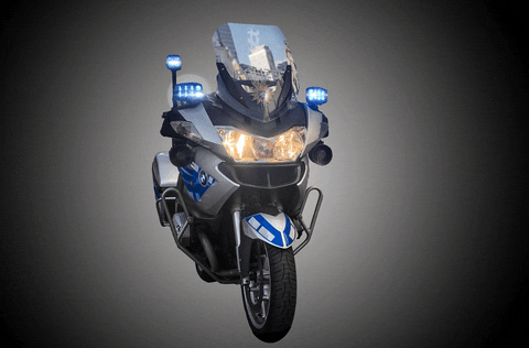 Police Motorcycle GIF by Polizei_Ffm - Find & Share on GIPHY