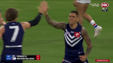 Sonny Walters GIF by Fremantle Dockers - Find & Share on GIPHY