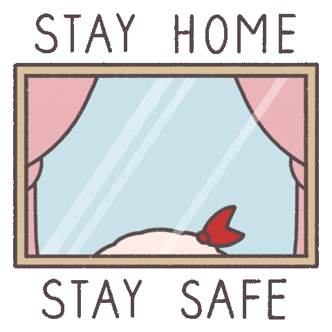 Stay Home Sticker by Wheniwasfour for iOS & Android | GIPHY