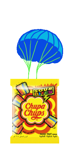 Chupa Chups Parachute Sticker by Perfetti for iOS & Android | GIPHY