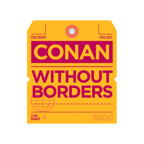 Conan Without Borders Travel Sticker by Team Coco for iOS & Android | GIPHY