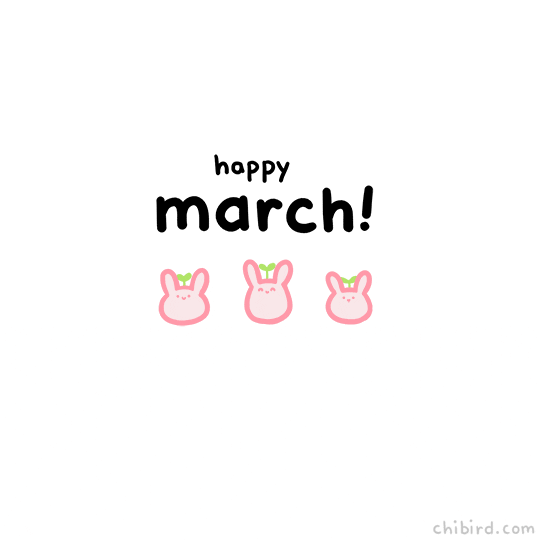 March GIF by Chibird - Find & Share on GIPHY