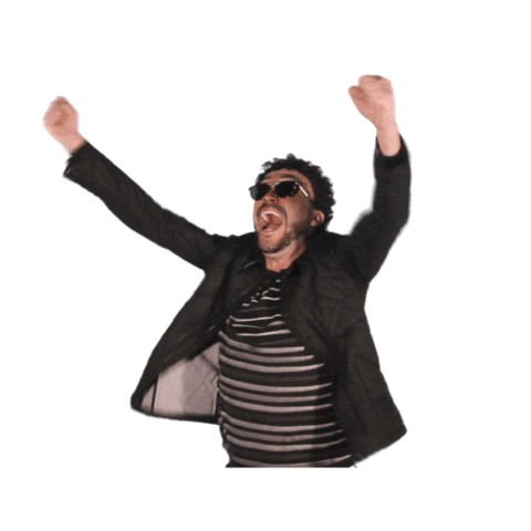 Shout Out Yes Sticker by Andrés Cepeda for iOS & Android | GIPHY