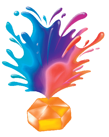 Rainbow Burst Sticker by Gushers for iOS & Android | GIPHY