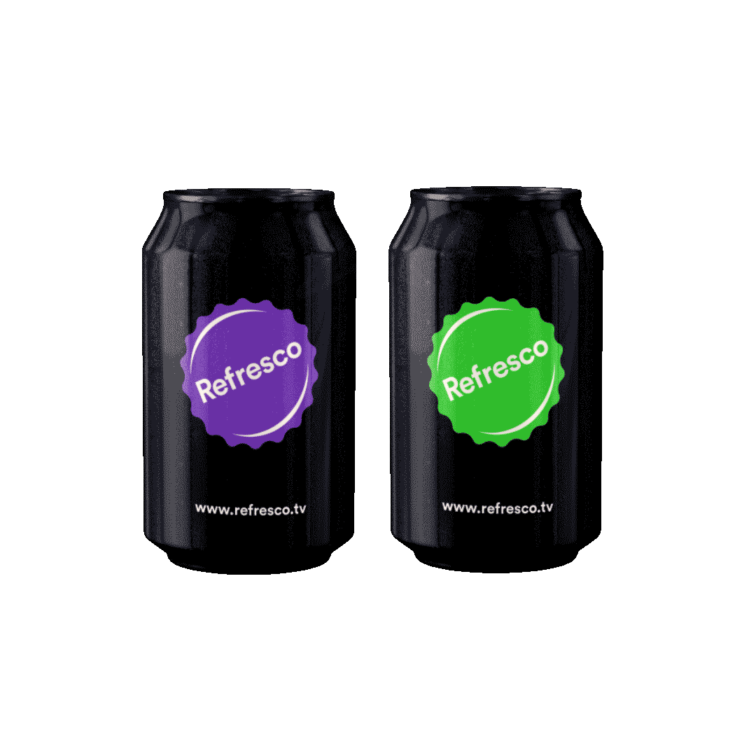 Refresh Cans Sticker by Refresco.tv for iOS & Android | GIPHY