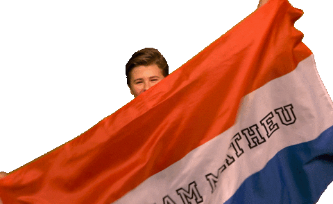 Dutch Flag Love Sticker by Junior Songfestival for iOS & Android | GIPHY