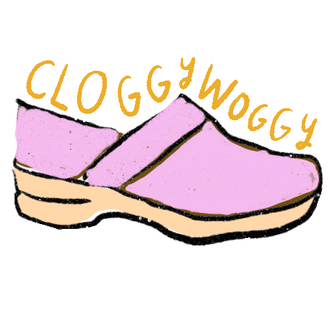 Cloglife Clog Sticker by Grace Farris for iOS & Android | GIPHY