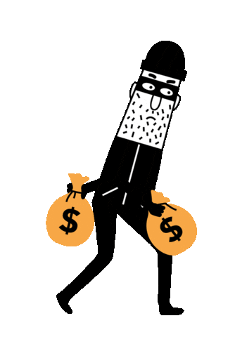 Money Stealing Sticker by Animaak for iOS & Android | GIPHY