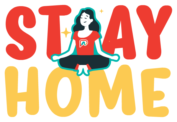 Stay Home Sticker by Passionationco for iOS & Android | GIPHY