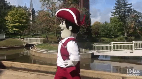 Sam The Minuteman GIF by UMass Amherst - Find & Share on GIPHY