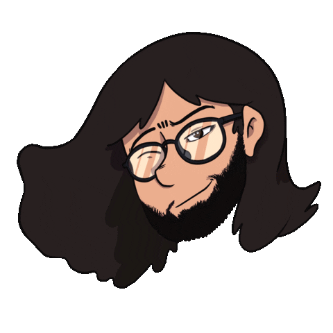 Man with Long Hair Sticker for iOS & Android | GIPHY