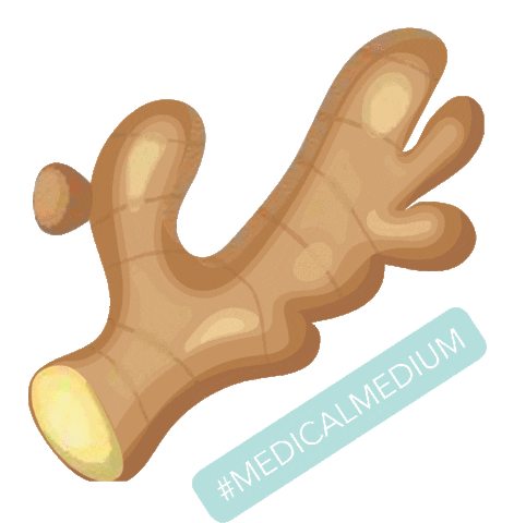 Juicing Ginger Root Sticker by Medical Medium for iOS & Android | GIPHY