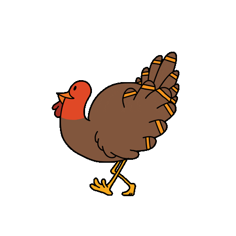 Thanksgiving Turkey Sticker by Burning Stick Creative for iOS & Android ...