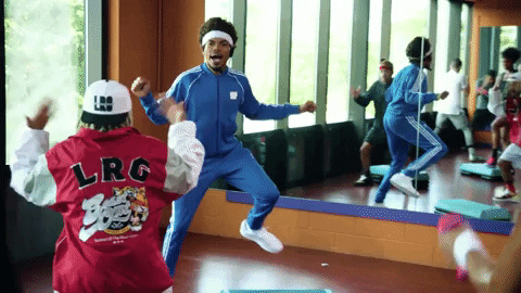 Gym Jazzercise GIF by Chance The Rapper - Find & Share on GIPHY