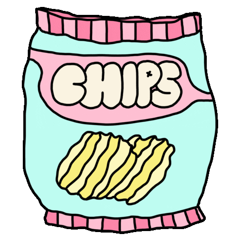 Snack Chips Sticker by pey chi for iOS & Android | GIPHY