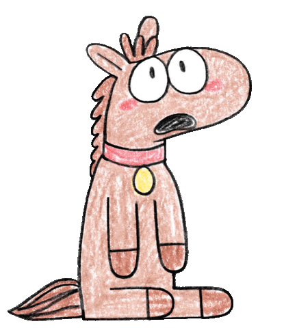 Sad Horse Sticker by T. L. McBeth for iOS & Android | GIPHY