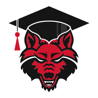 Red Wolves Sticker by Arkansas State University for iOS & Android | GIPHY