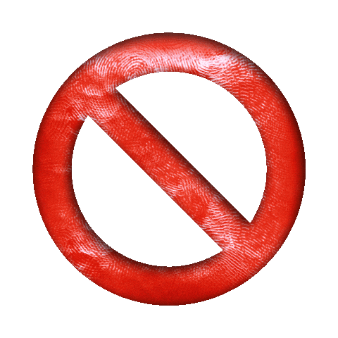 Universal No Sign Sticker by Trent Shy Claymations for iOS & Android ...