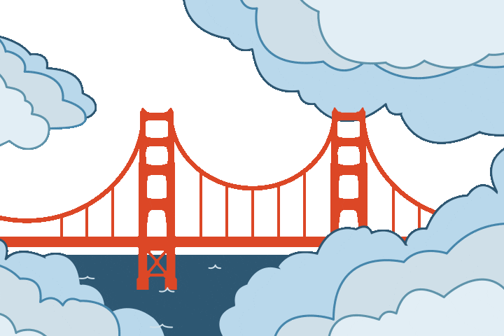 Golden Gate Bridge Travel Sticker by San Francisco for iOS & Android ...