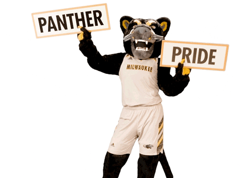 Proud Panther GIF by UW-Milwaukee - Find & Share on GIPHY