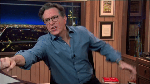 Stephen Colbert Leash GIF by The Late Show With Stephen Colbert - Find ...