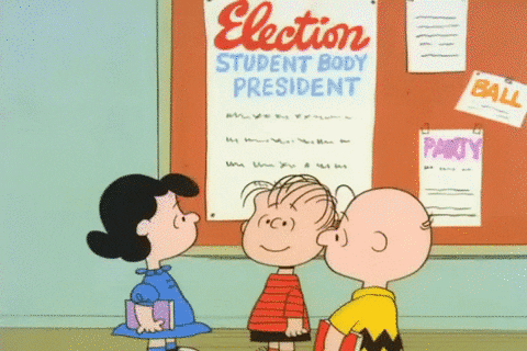 Youre Not Elected Charlie Brown GIF by Peanuts - Find & Share on GIPHY