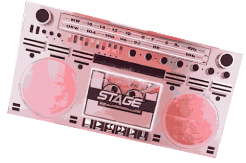 Stage Boombox Sticker by st4ge_studio for iOS & Android | GIPHY