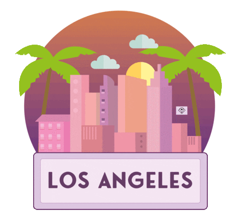 Los Angeles La Sticker by Passporter for iOS & Android | GIPHY