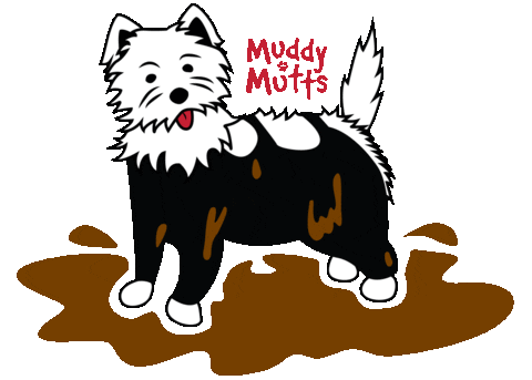 Dog Mud Sticker by Muddy Mutts for iOS & Android | GIPHY