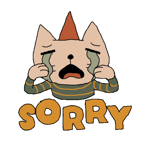 Sorry Cat Sticker by Colin for iOS & Android | GIPHY