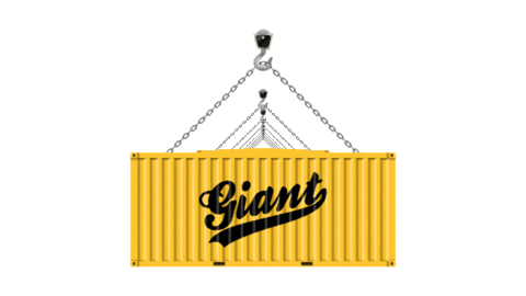 Crane Shipping Container Sticker by Giant Containers for iOS & Android ...