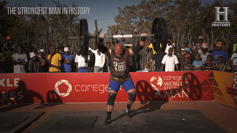 Celebrate Strongest Man GIF by HISTORY UK - Find & Share on GIPHY
