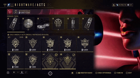 Nightwave Acts/Standing Bug - General - Warframe Forums