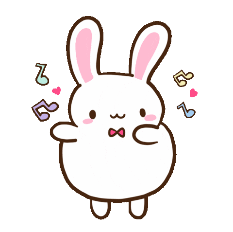 Happy Dance Sticker by Bunny for iOS & Android | GIPHY