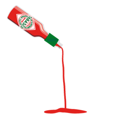 Hot Sauce Eating Sticker by TABASCO® Brand for iOS & Android | GIPHY