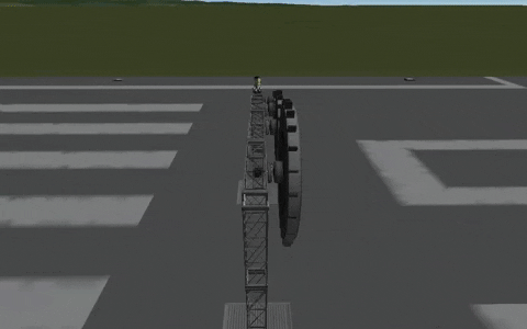 1st foray into kinetic launch (Kerbal not ejected here due to violent ...
