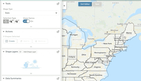 Create Geographic Shapes with the Shape Editor